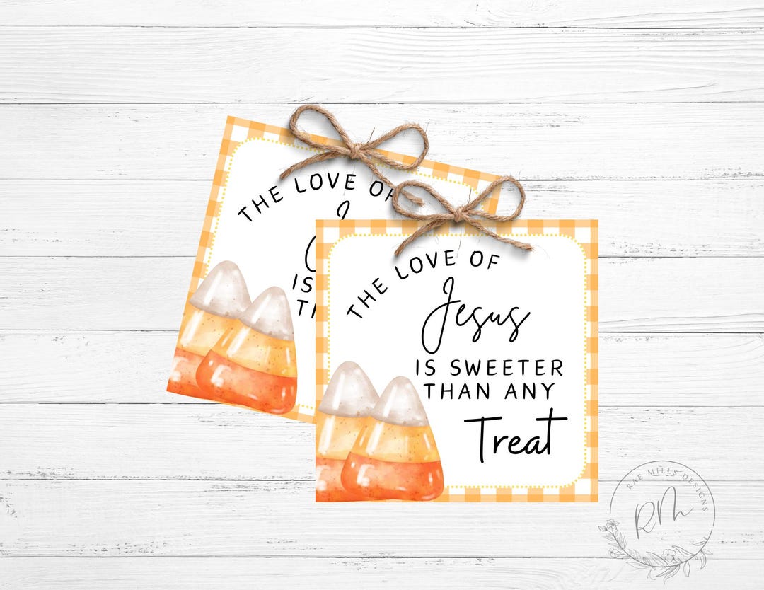 Christian Halloween Treat Tags: Jesus Love, Sunday School (printable ...