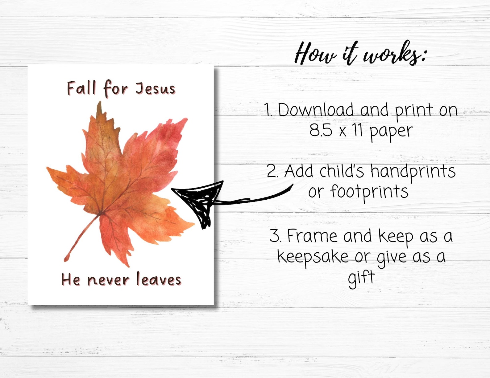 Printable Fall Bible Verse Handprint Craft Bundle | Baby Toddler ...