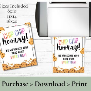 Printable Appreciation Cookies Sign | Teachers and Staff Appreciation ...