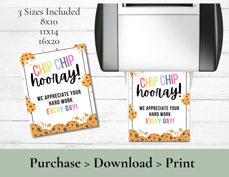 Printable Appreciation Cookies Sign | Teachers and Staff Appreciation ...
