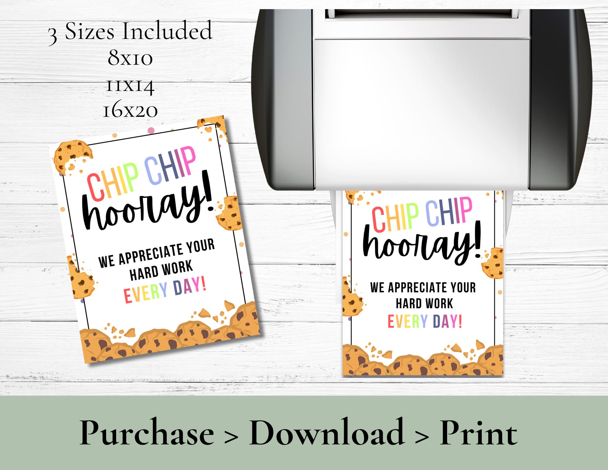 Printable Appreciation Cookies Sign | Teachers and Staff Appreciation ...