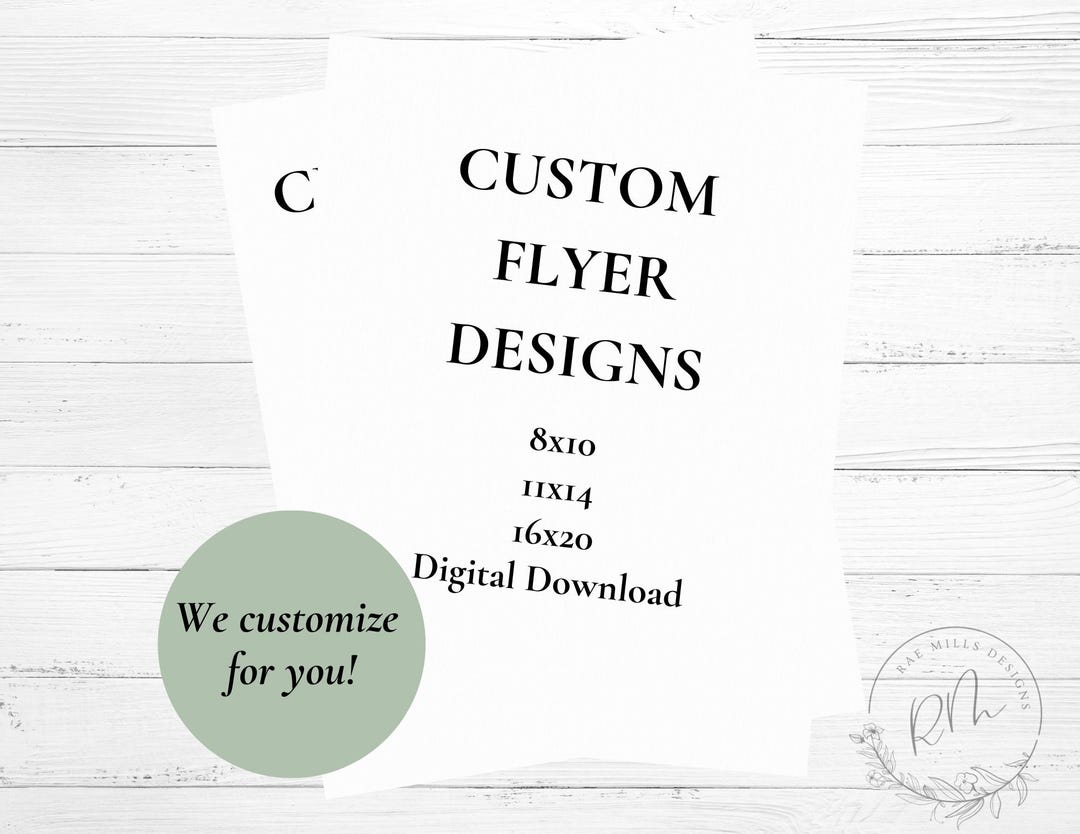 Custom Flyers and Signs | Customized Flyers for All Occasions and ...