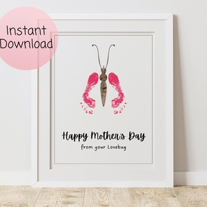 Printable Mother's Day Keepsake Craft | Baby Toddler Keepsake ...