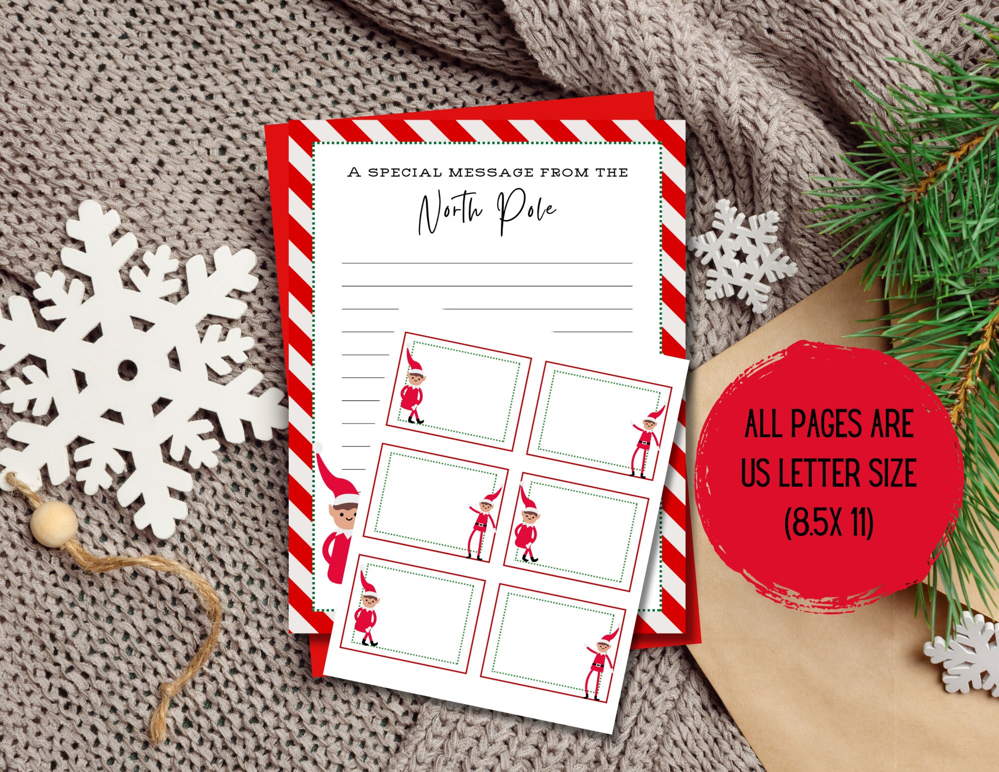 Elf on the Shelf Printable Arrival and Departure Letters | Christmas ...