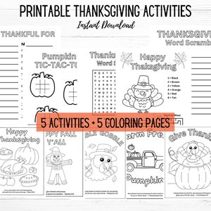 Printable Thanksgiving/fall Bible Verse Activity and Coloring Pages ...