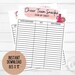 Printable Football Party Sign up Sheet Food Sign up Sheet Football ...