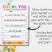 Printable Thank You Letter to Teachers | Teacher Appreciation | End of ...
