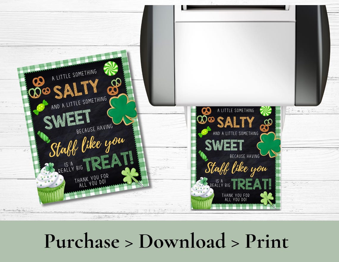 Salty Sweet Treat Staff Appreciation Sign | Teachers and Staff ...