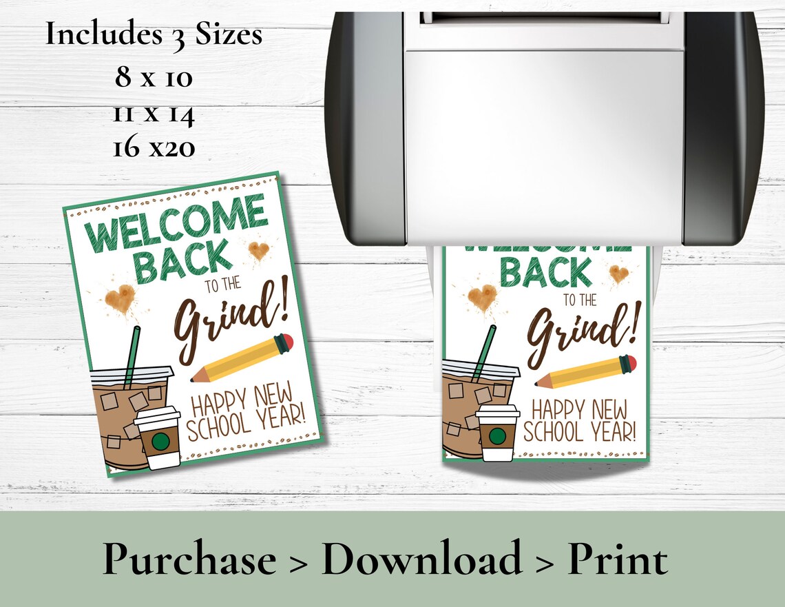 Printable Welcome Back Teacher's Sign | Teachers and Staff Appreciation ...