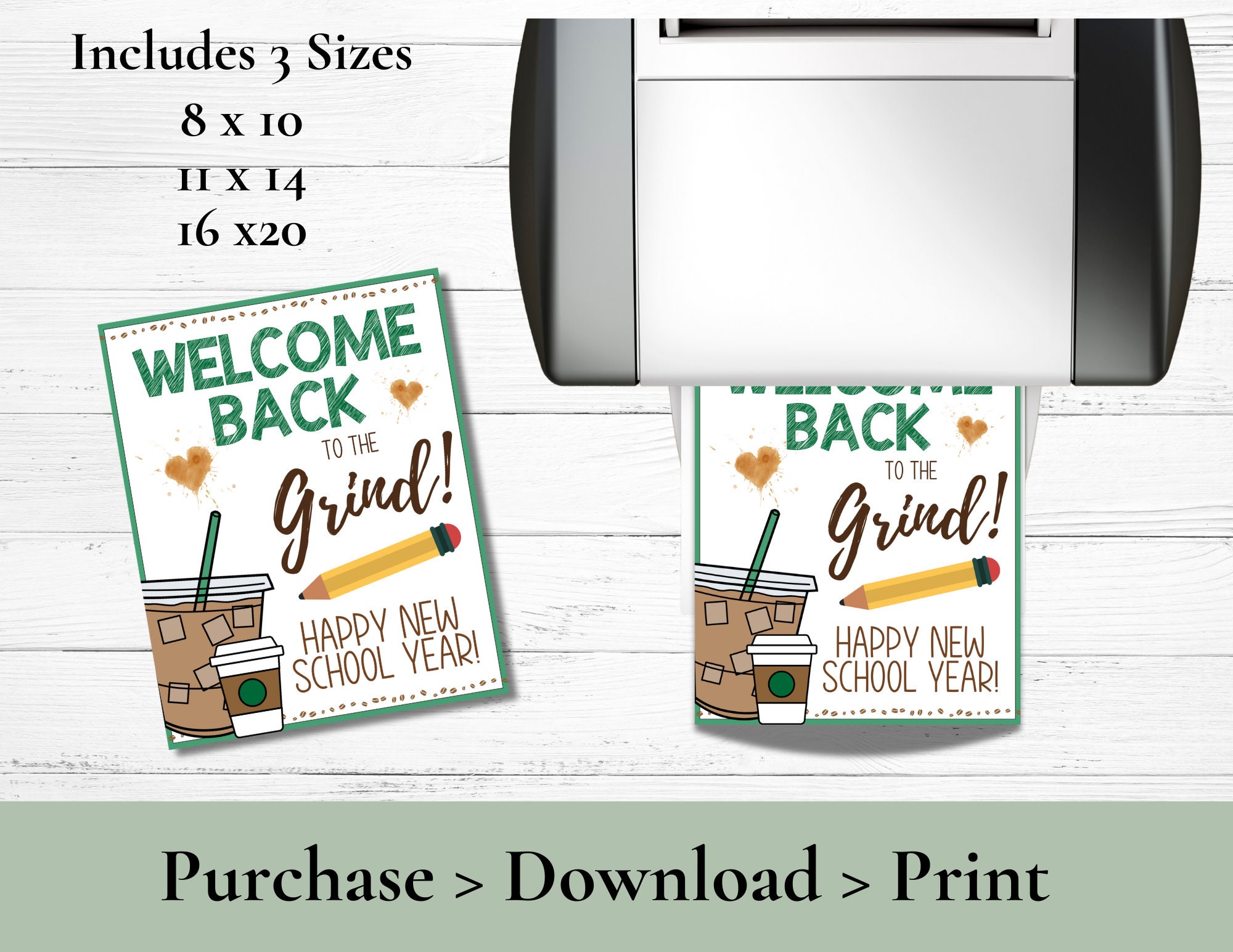 Printable Welcome Back Teacher's Sign | Teachers and Staff Appreciation ...