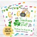 St. Patrick's Day Teacher Appreciation Sign: We Struck Gold (PDF) - Etsy