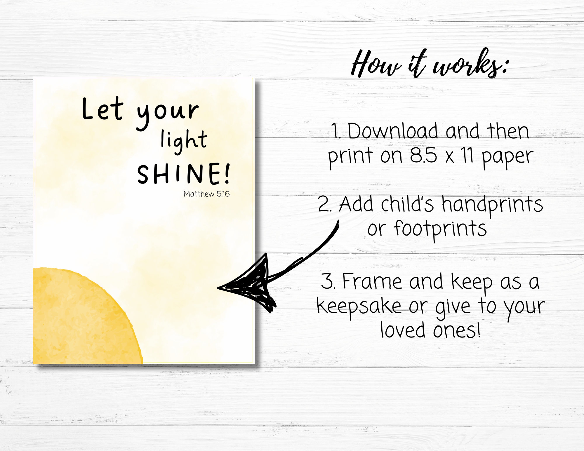 Let Your Light Shine Handprint Footprint Art Craft | Baby Toddler ...