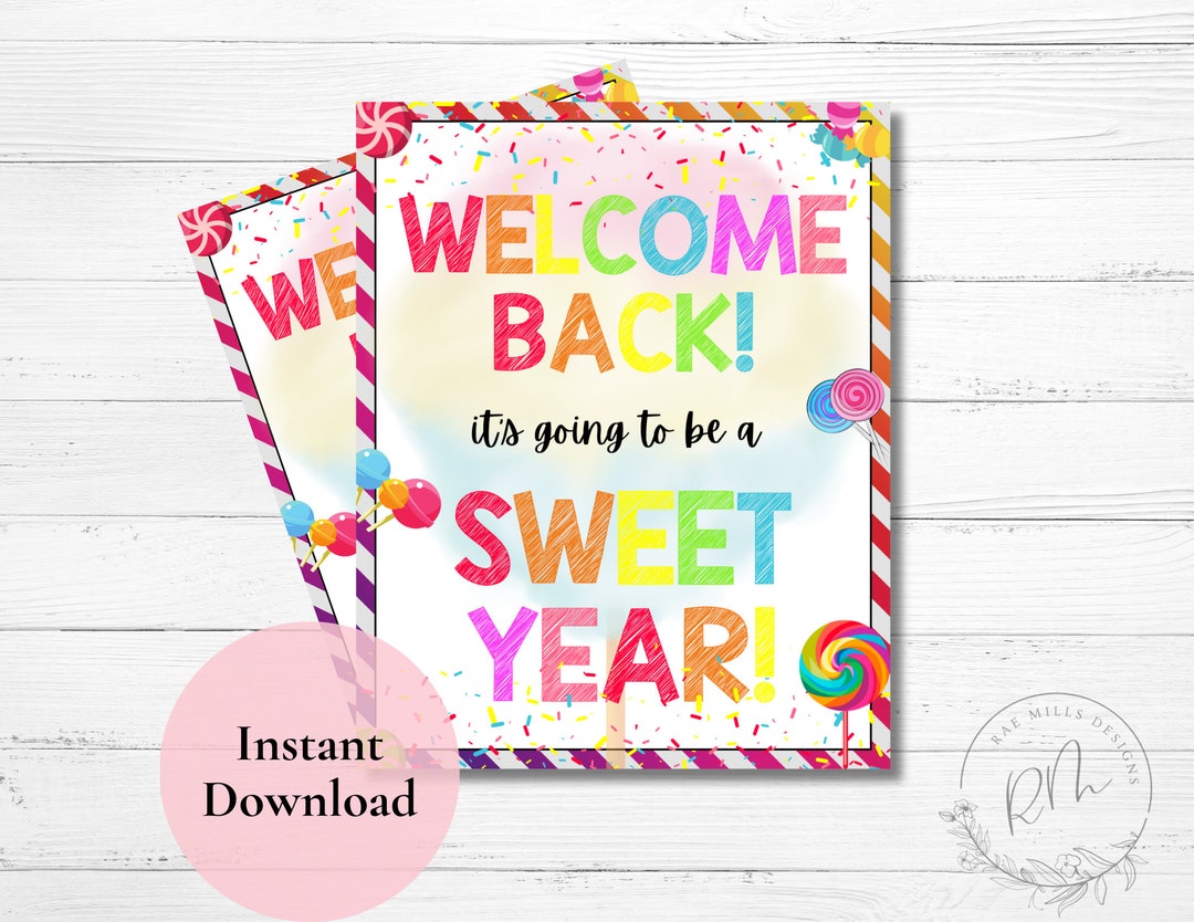 Printable Welcome Back Teacher's Sign | Teachers and Staff Appreciation ...