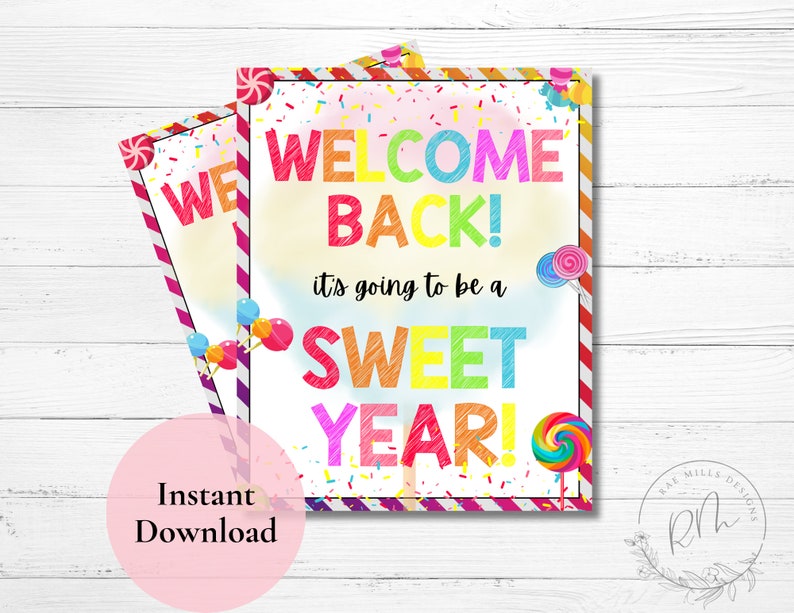 Printable Welcome Back Teacher's Sign | Teachers and Staff Appreciation ...