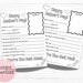 Printable All About My Mom and Dad Mother's Day Printable Father's Day ...