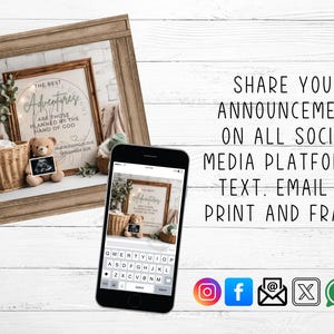 Planned by the Hand of God Baby Announcement | Christian Baby ...