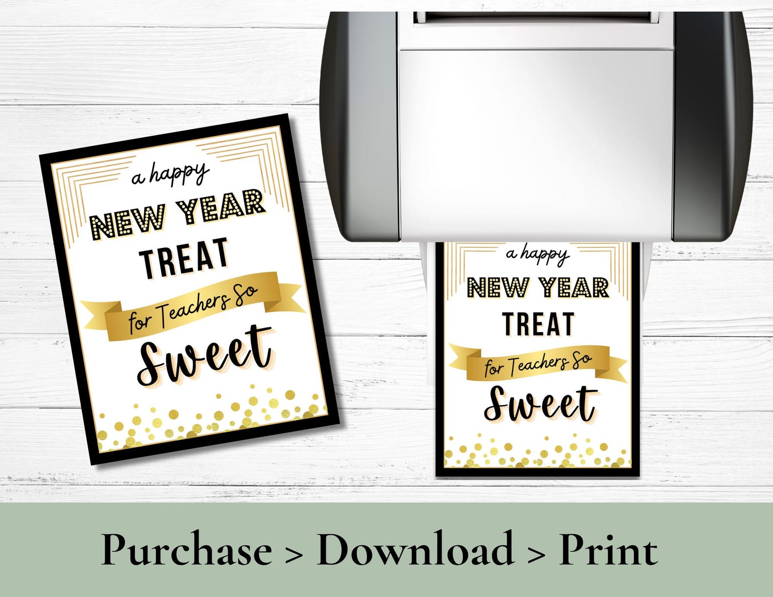 New Year Teacher Appreciation Sign | Teachers and Staff Appreciation ...