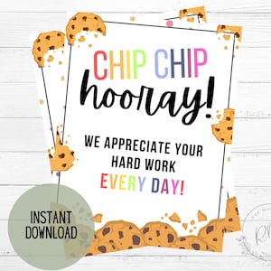 Printable Appreciation Cookies Sign | Teachers and Staff Appreciation ...