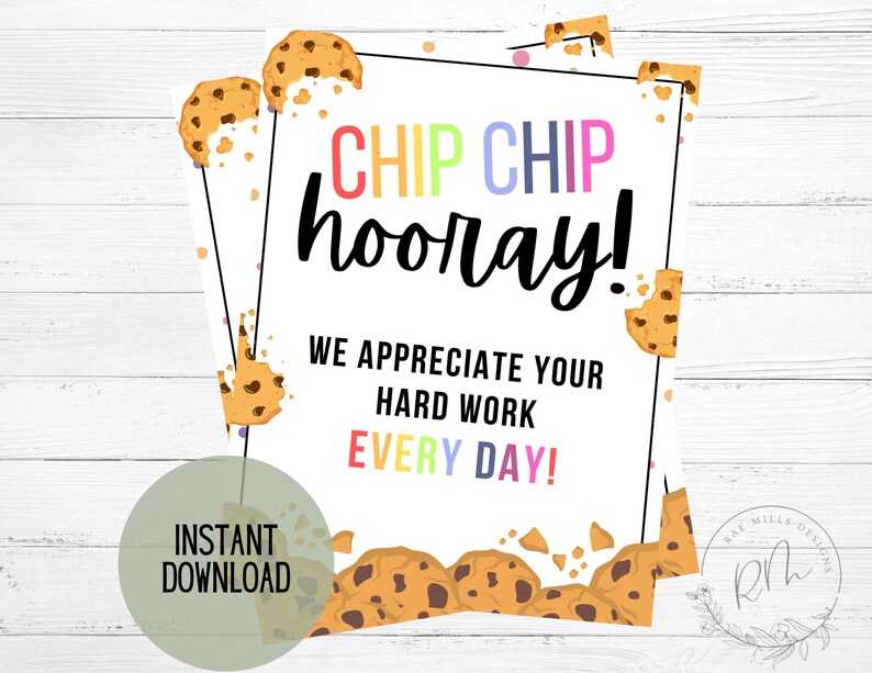 Printable Appreciation Cookies Sign | Teachers and Staff Appreciation ...