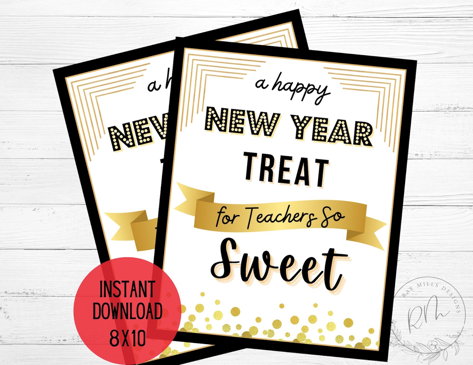 New Year Teacher Appreciation Sign Teachers and Staff Appreciation PTA ...