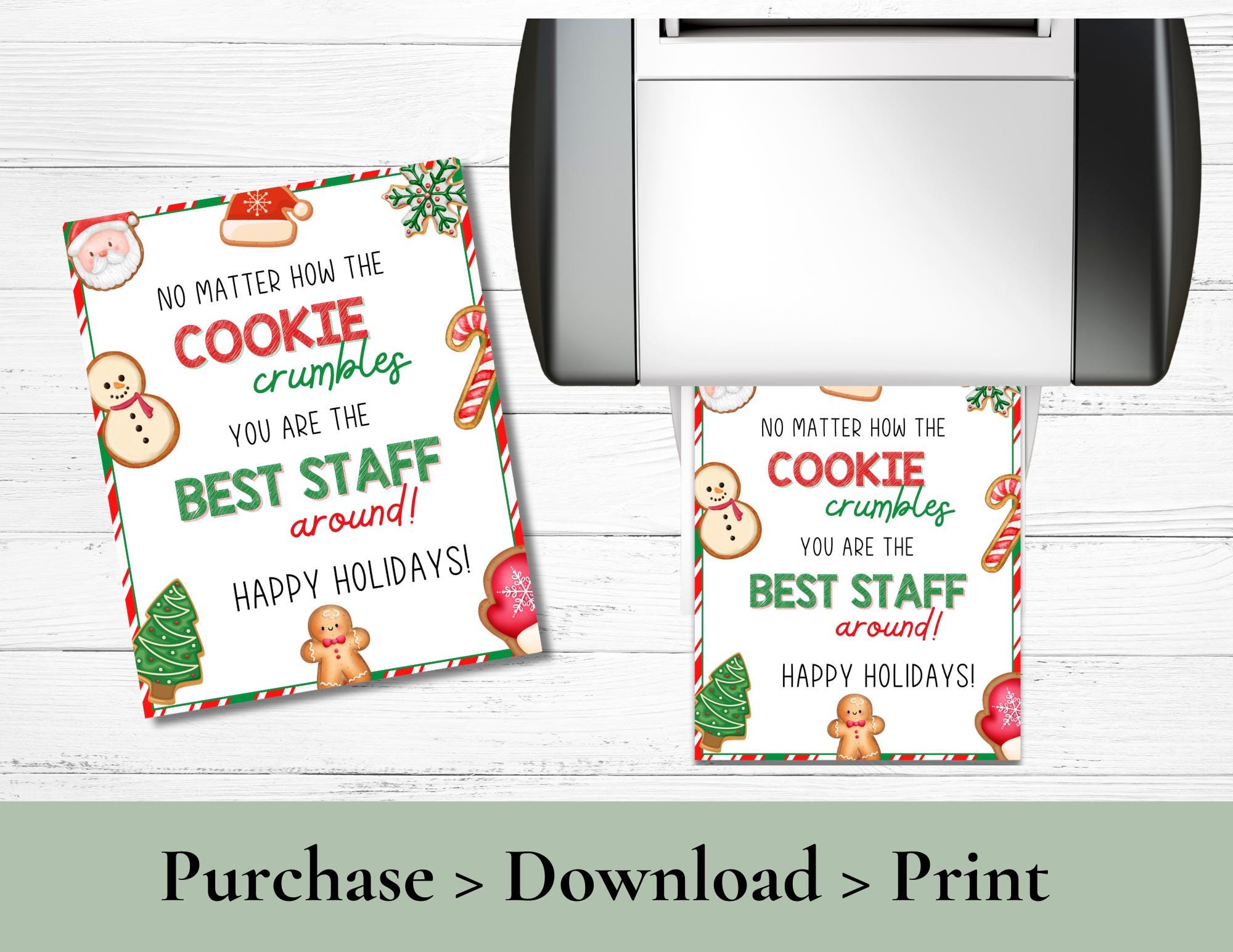 Christmas Cookie Appreciation Sign | Teachers and Staff Appreciation ...