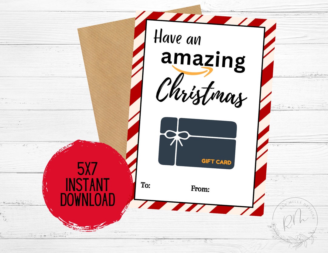 Have an Amazing Christmas Amazon Gift Card Holder Printable - Etsy