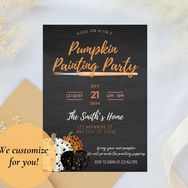 Painting Party Invitation - Etsy