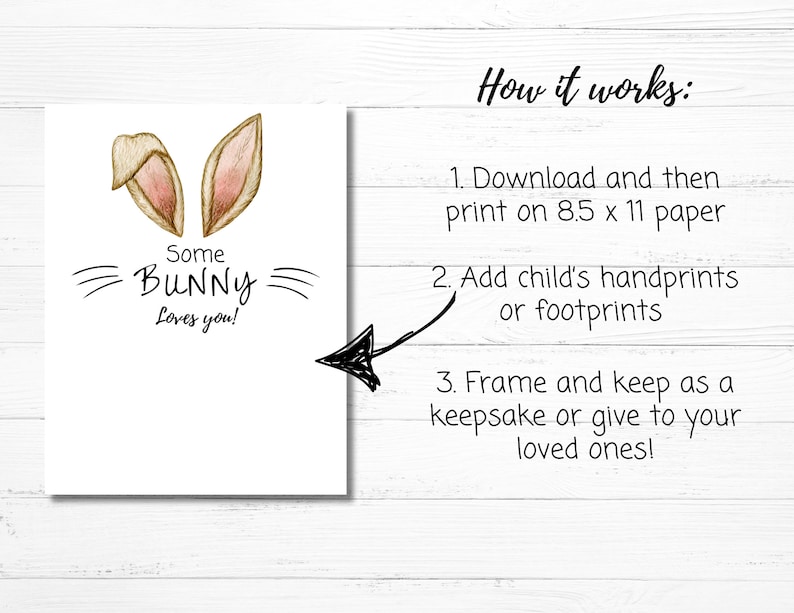 Some Bunny Loves You Handprint Footprint Art Craft | Baby Toddler ...