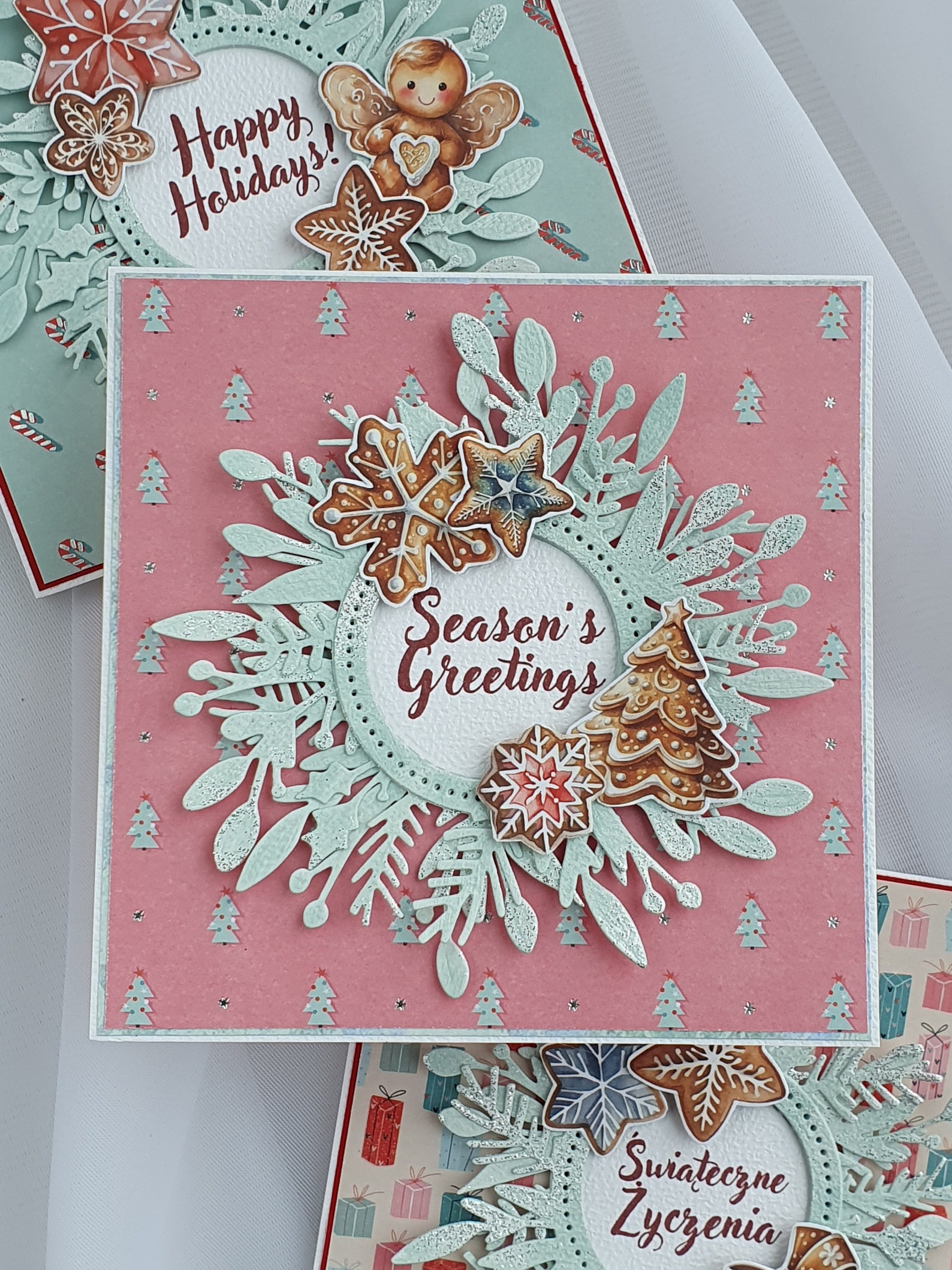 3 Christmas Cards Funny Colorful Cards Set Cards With - Etsy