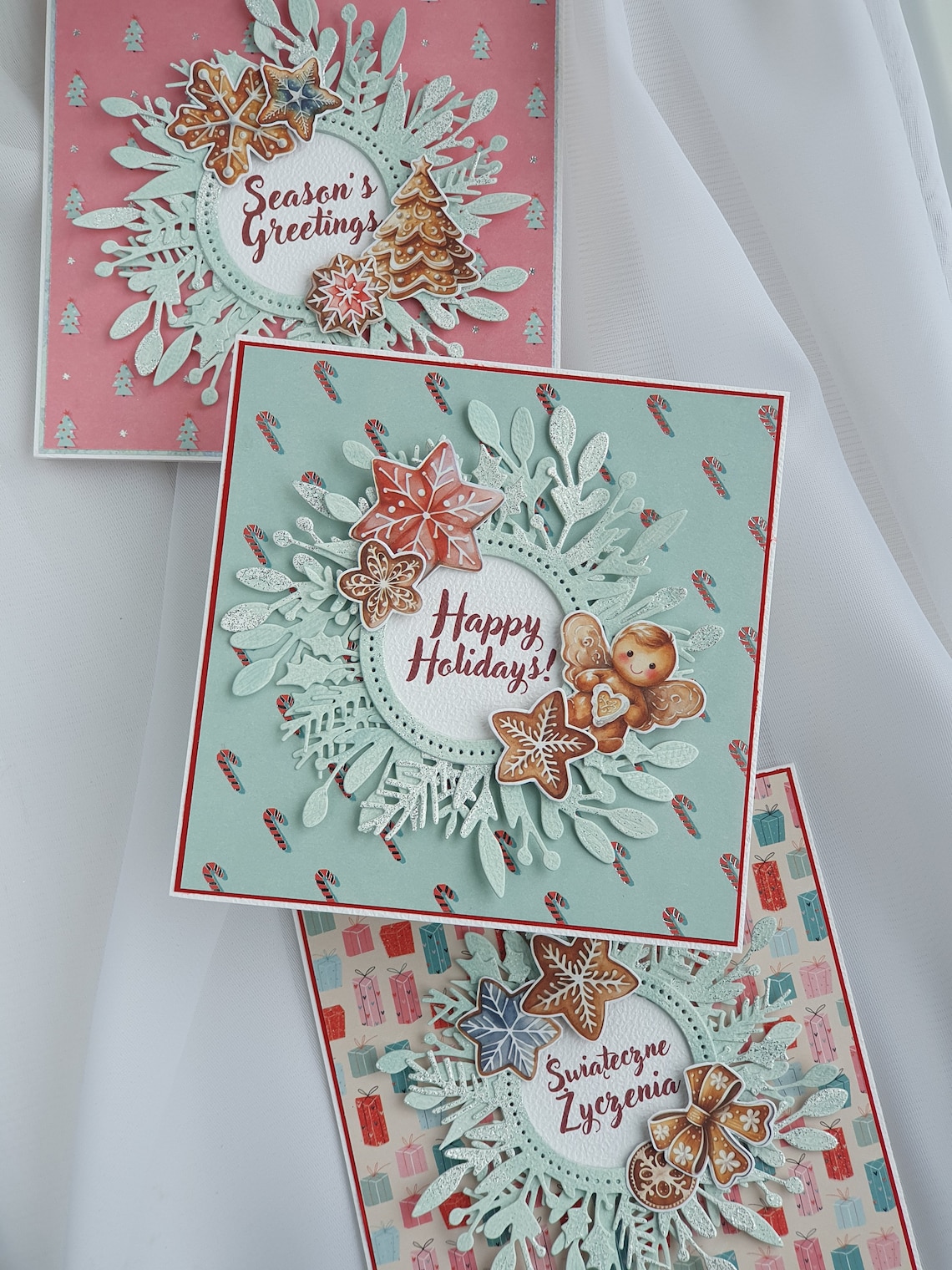 3 Christmas Cards Funny Colorful Cards Set Cards With - Etsy