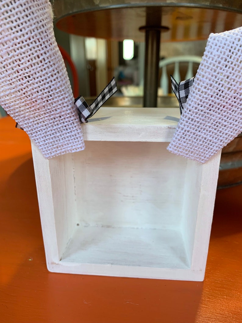 Large Wood Block Bunny | Etsy