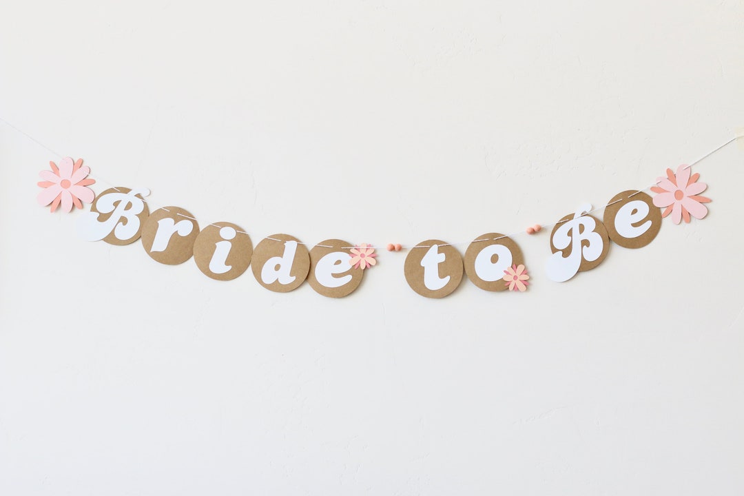 Retro Bride to Be Banner: Spring Bridal Shower Decoration - Etsy