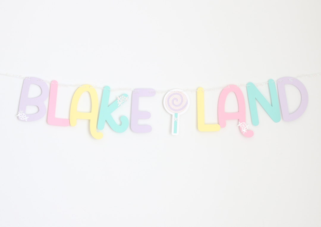 Candy Land Birthday, Candy Land Party, Candy Land Banner, Ice Cream ...