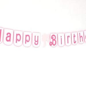 Barbie Birthday Banner | Barbie Birthday Party | Barbie Party | Barbie ...