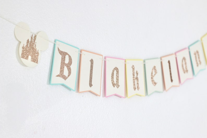 Disneyland Birthday Banner, Disneyland Party Decor, Disney Theme ...