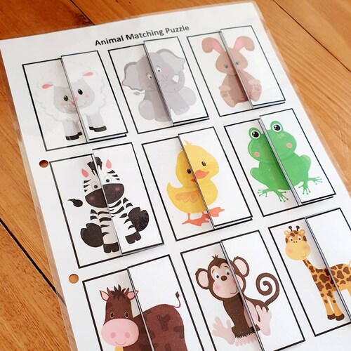 Busy Book Printable Worksheets Set Matching Activities | Etsy