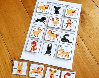 Printable Chinese Zodiac Wheel - Etsy