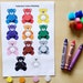 Teddy Bear Color Matching Printable, Match Colours Busy Book ...