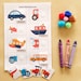 Vehicle Matching Puzzle Printable, Busy Book, Car Plane Boat Transport ...