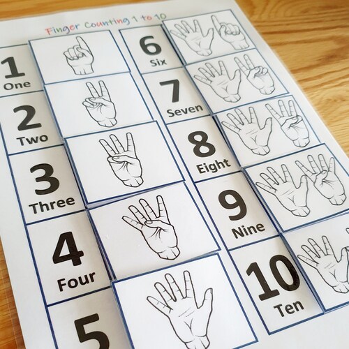 Number Printable Preschool Math Counting Activity Prek - Etsy