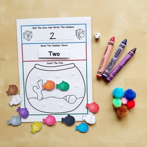 Counting Dice Game Printable: Numbers Addition Worksheet (digital ...