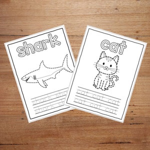 Animal Tracing Pages, Printable Tracing Worksheets, Handwriting ...