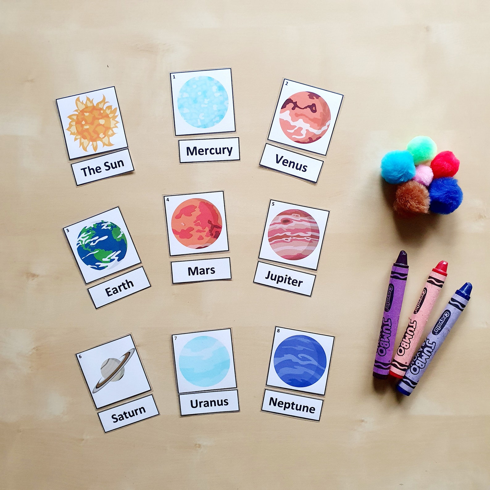 Planets Learning Bundle: Solar System Montessori Printables (digital ...