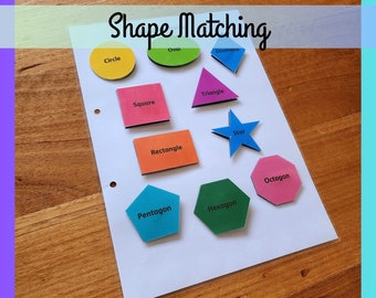 Bluey Shape Matching Printable, Match the Shapes, Toddler & Kid ...