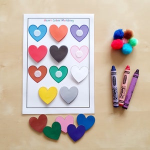 Learn the Colors Printable, Busy Book Colour Matching, Homeschool ...