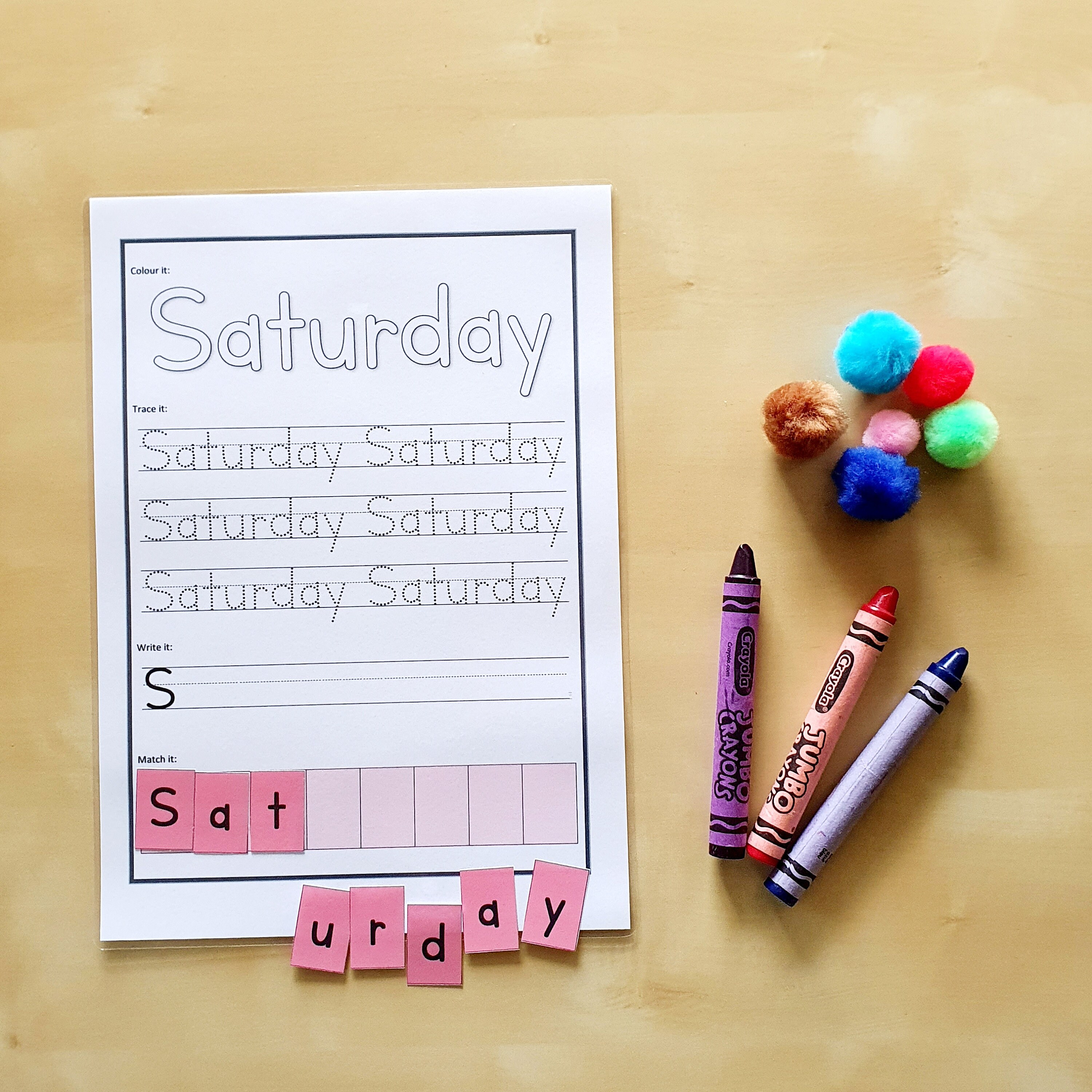 Days of the Week Bundle Busy Book Colour Trace Write and | Etsy