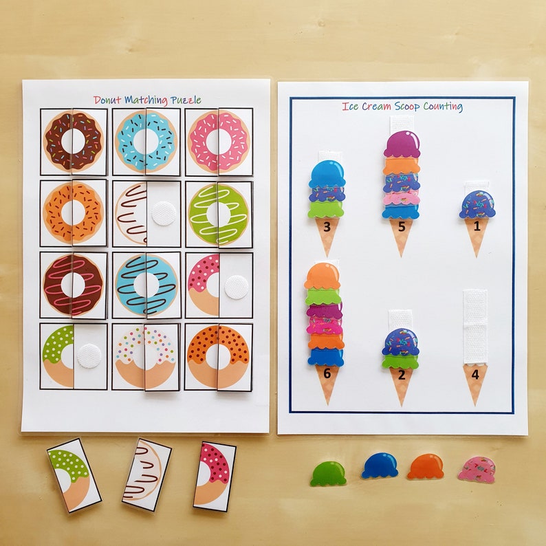 Preschool Busy Book Bundle, Printable Shapes Alphabet Numbers Counting ...