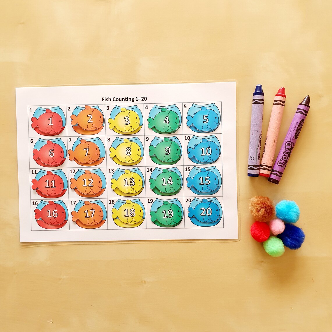 Fish Learning Busy Book Bundle Printable Shapes Colours - Etsy