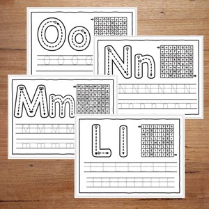 Alphabet Tracing Activity Sheets, Letter Recognition, Printable ABC ...