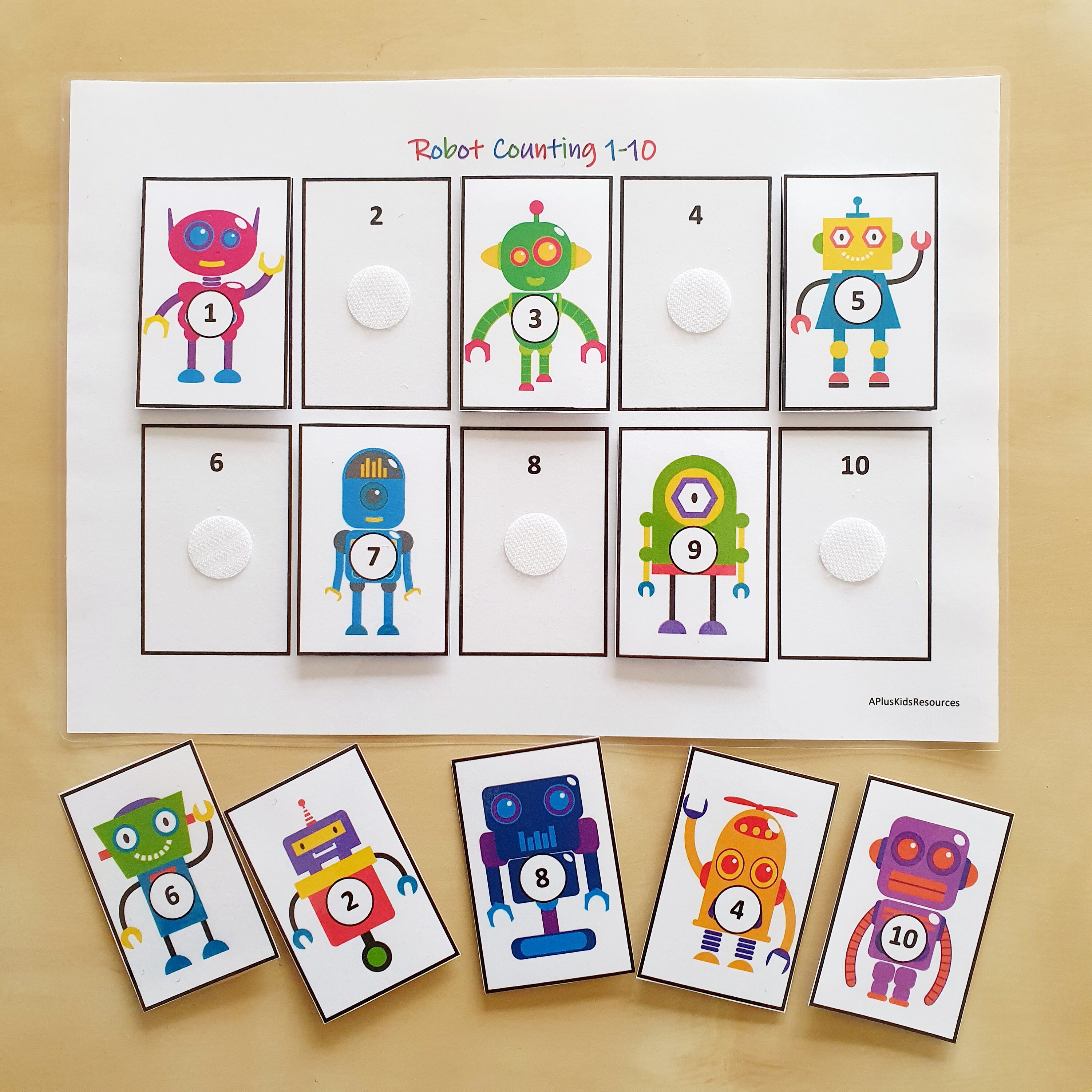 Robot Mini Bundle Printable Busy Book Bundle Matching - Etsy